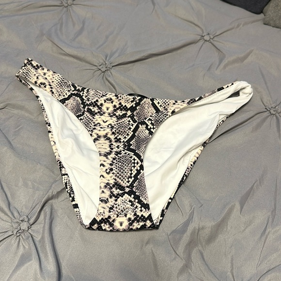 Aqua | Swim | Snakeskin Bikini Bottoms Only | Poshmark